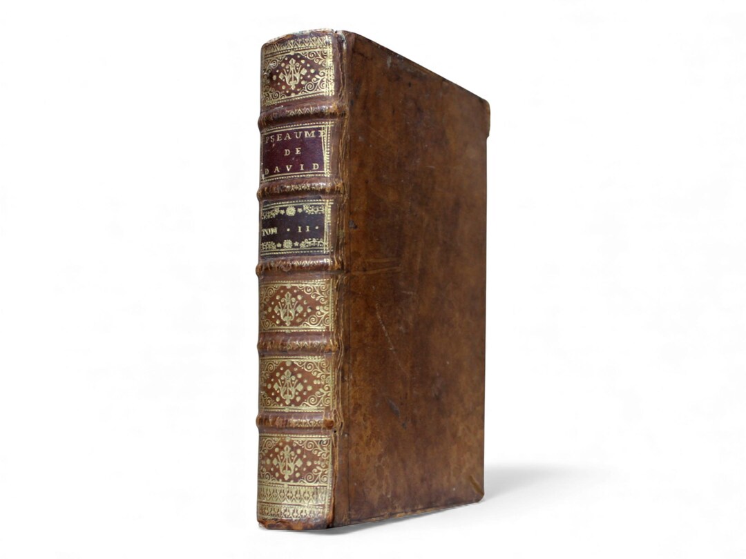 1733 Antique Bible – the Psalms of David – Latin & French Bilingual ...