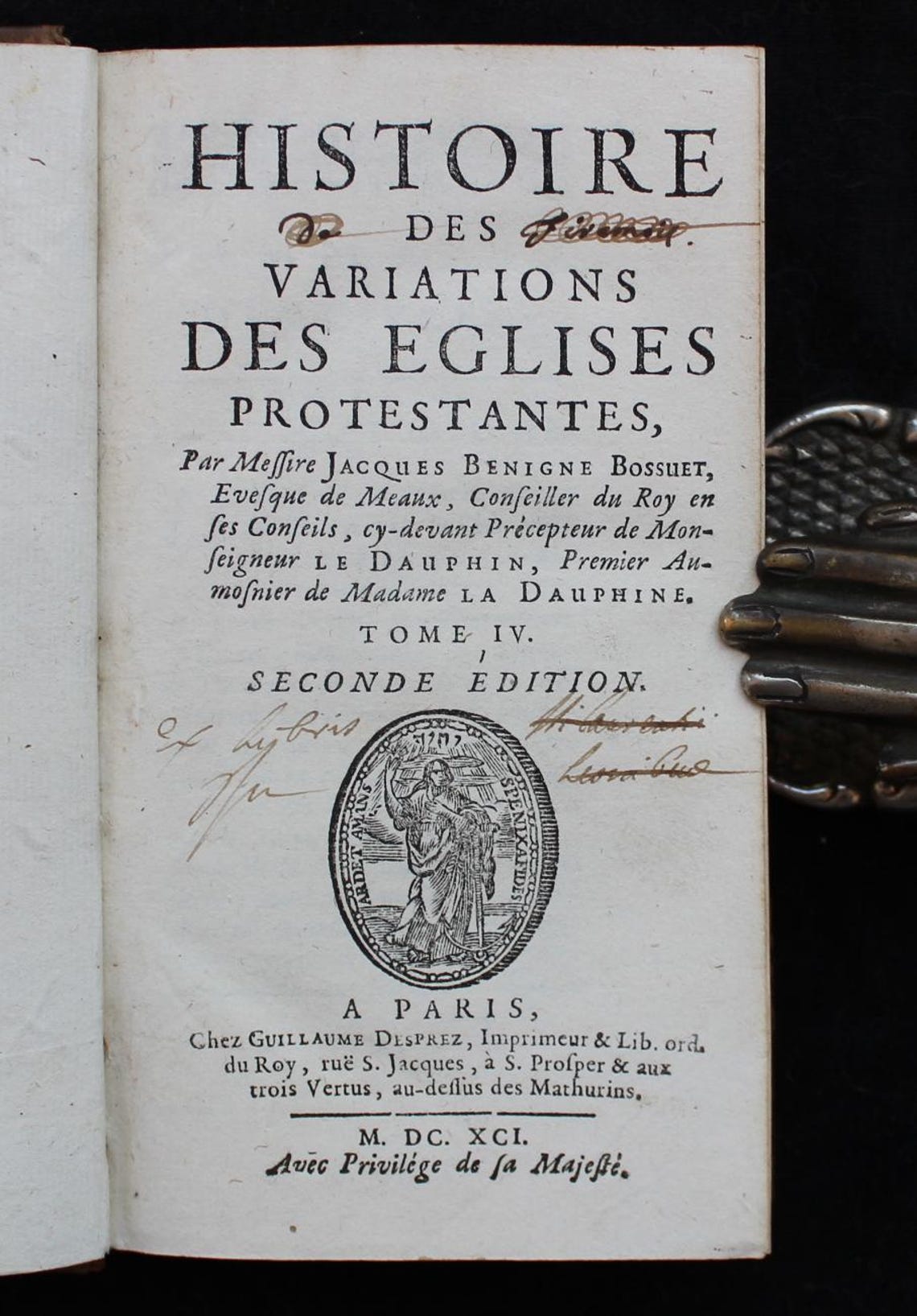 1691 RARE History of the Protestant Churches Jacques Benigne BOSSUET ...