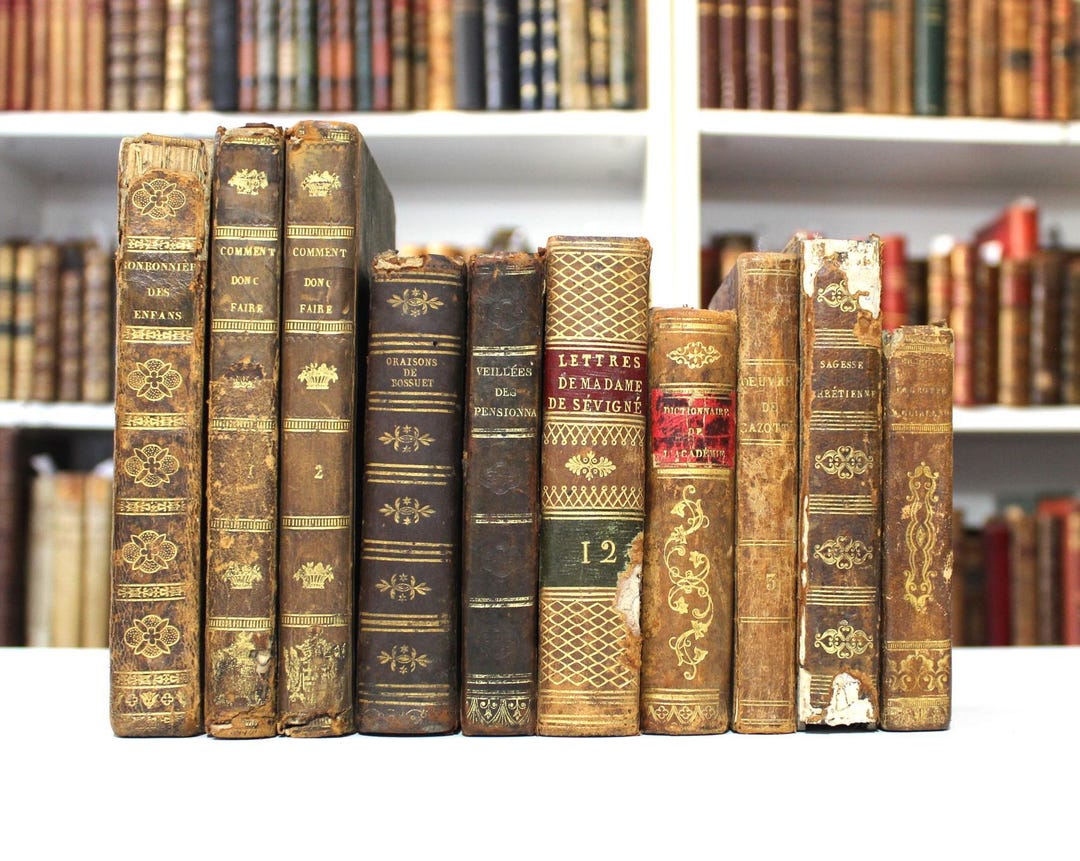 Antique Book Set (1788-1850) – Decorative 10-volume Bundle – 18th ...