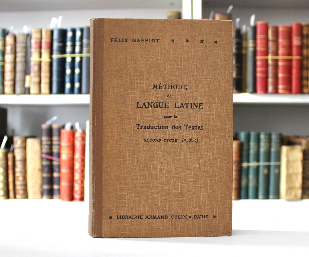 1922 Latin Grammar Book: Félix Gaffiot, Classical Philology - Etsy