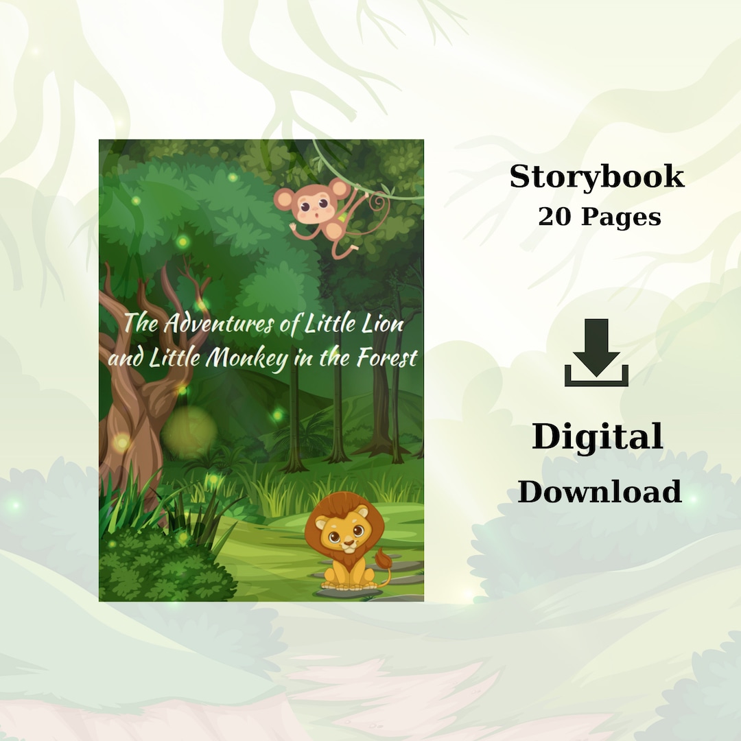 Digital Storybook for Children Aged 4-7 Printable 20 Pages - Etsy