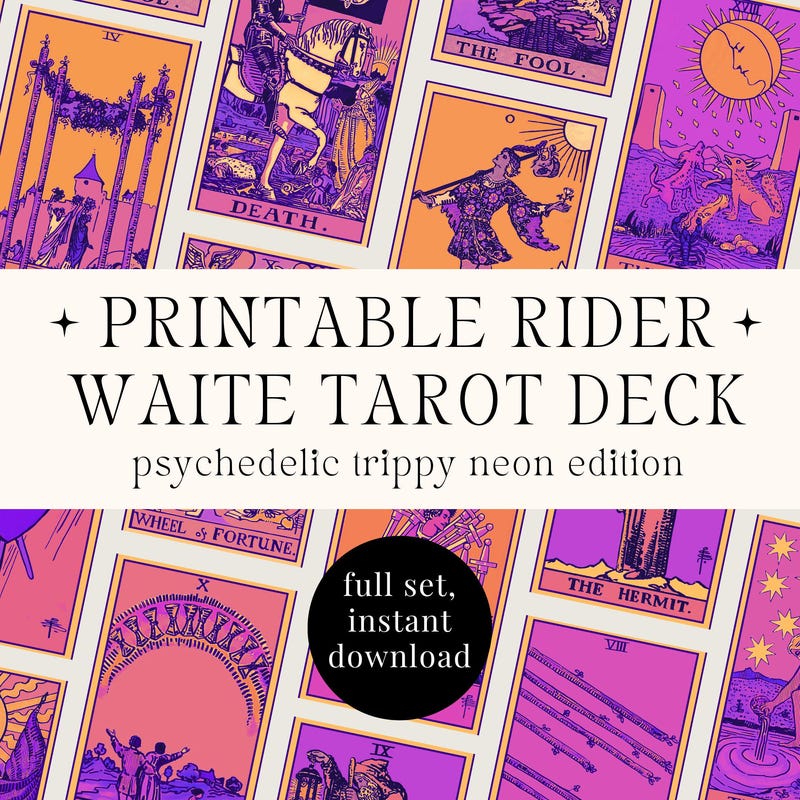 Psychedelic Tarot - Etsy