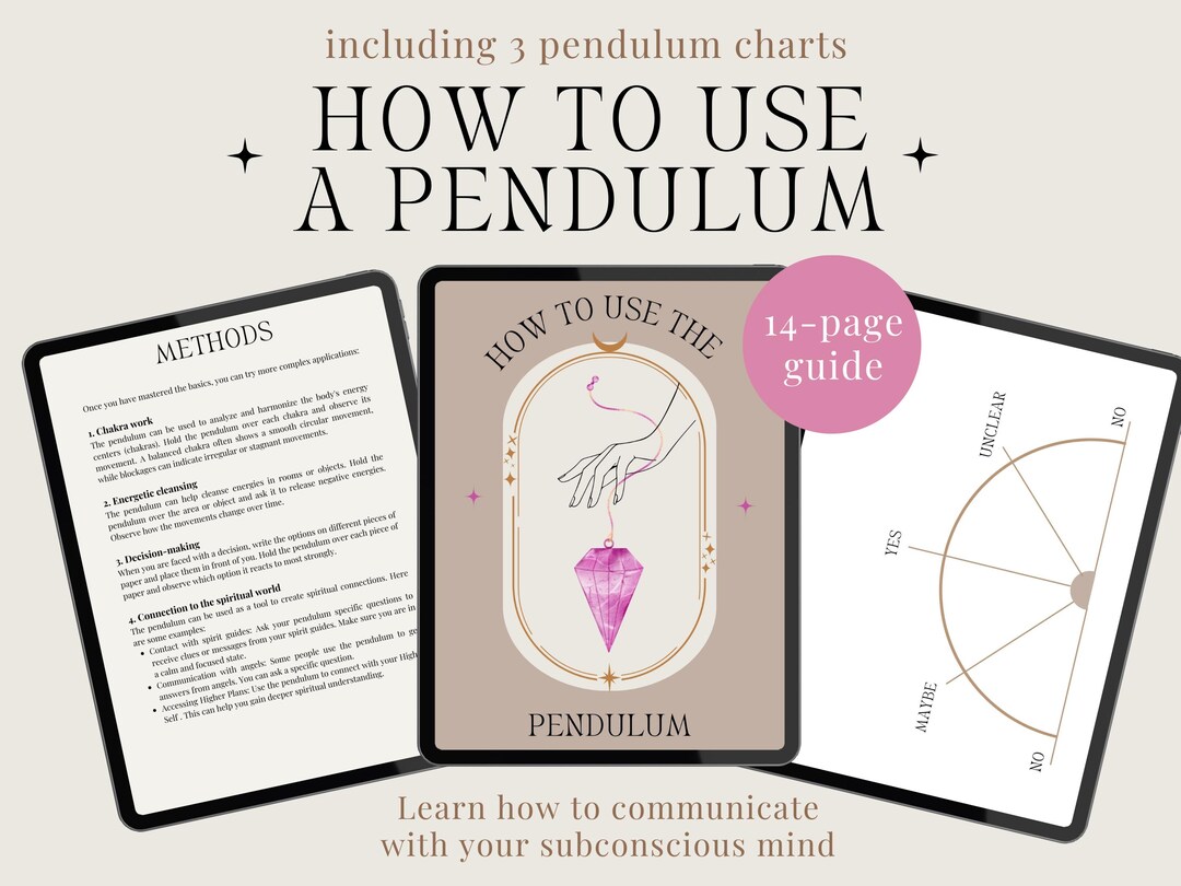 Pendulum Guide | Instructions Cheat Sheet | Pendulum Board Chart ...