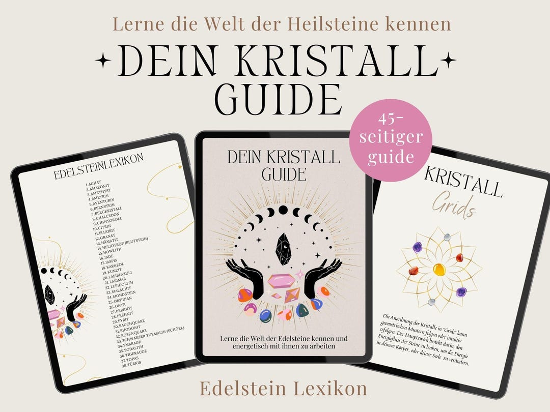 Your Crystal Guide Gemstone Lexicon Guide Crystal Diary German ...