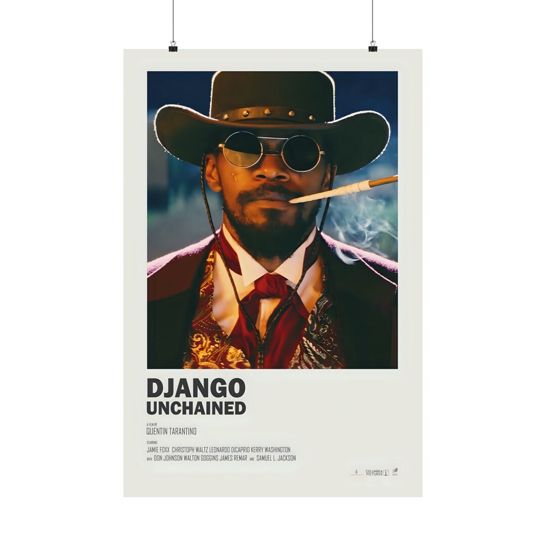Poster DJANGO UNCHAINED Movie Poster Dicaprio Tarantino Foxx Waltz Cult ...