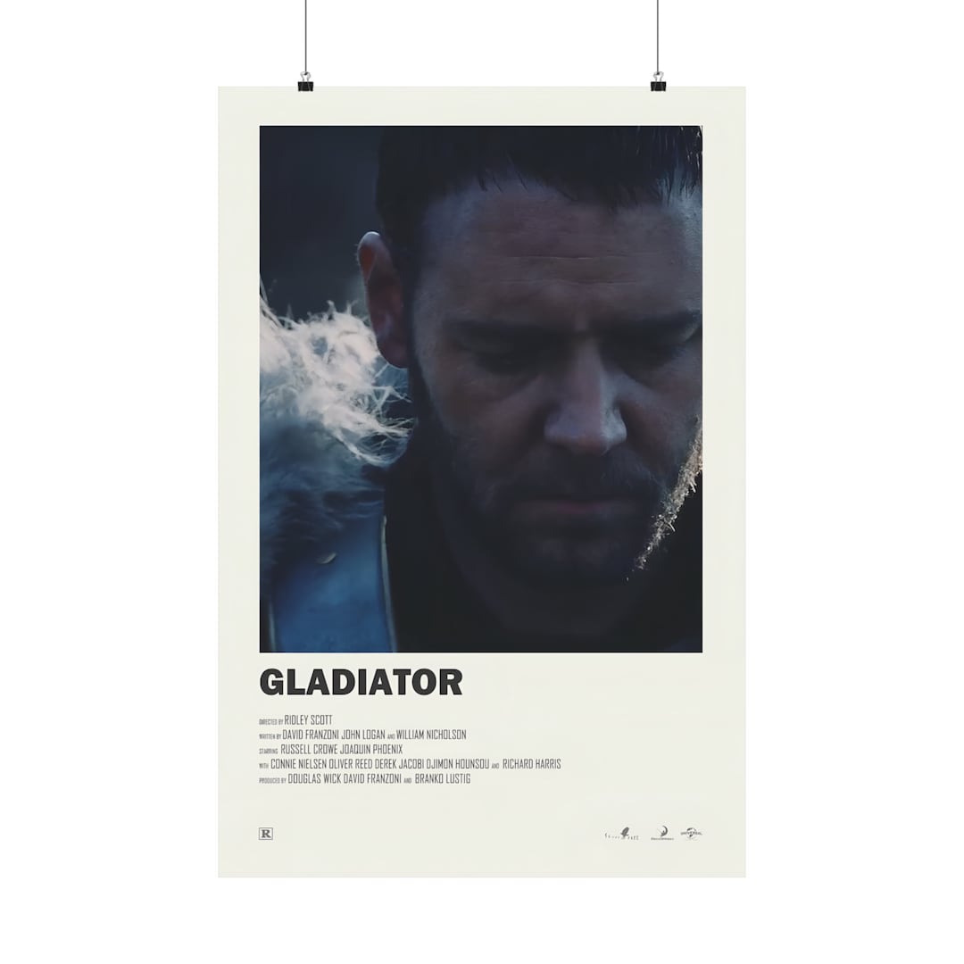 Poster GLADIATOR Movie Poster Scott Russel Crowe Maximus - Etsy
