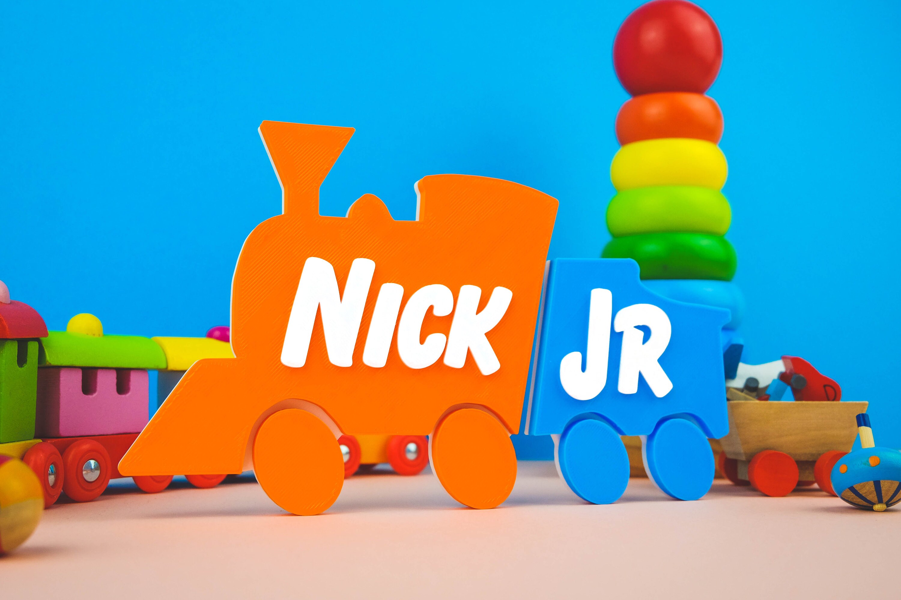 Nick JR Train Style 3D Printed Logo Figure Kids Toy Pretend - Etsy ...