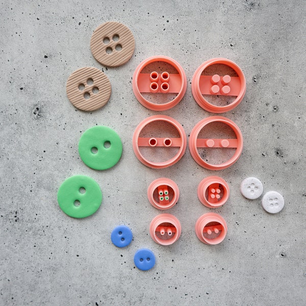 Polymer Clay Buttons - Etsy