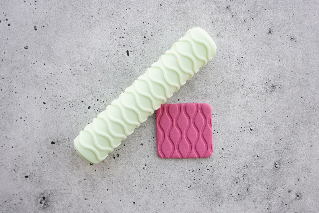 Waves - Wavy Line Resin Texture Roller - Etsy