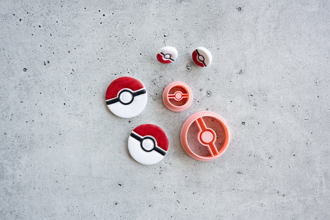 Gotta Catch 'em Clay Cutter - Pokeball - Etsy
