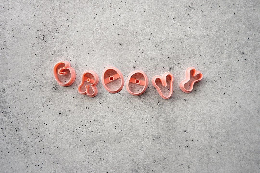 Groovy Alphabet & Numbers Clay Cutters - Etsy