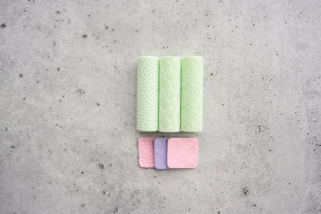 Party // Set of 3 Rollers - Resin Texture Rollers - Etsy