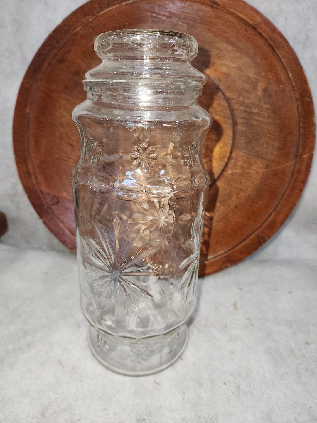 Vintage Anchor Hocking Planters Mr. Peanut Clear Glass Jar With Lid ...