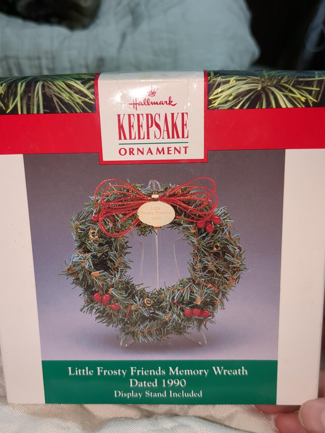 Vintage 1990 Hallmark Keepsake Little Frosty Friends Memory Wreath ...