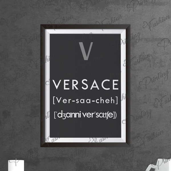 Versace Poster - Etsy