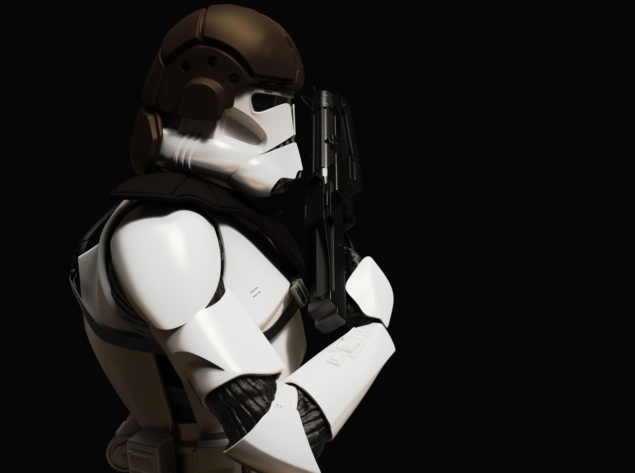 Star Wars 3d Printable Clone Gunner Figure - Etsy