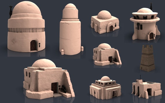 Star Wars Buildings 3d Print