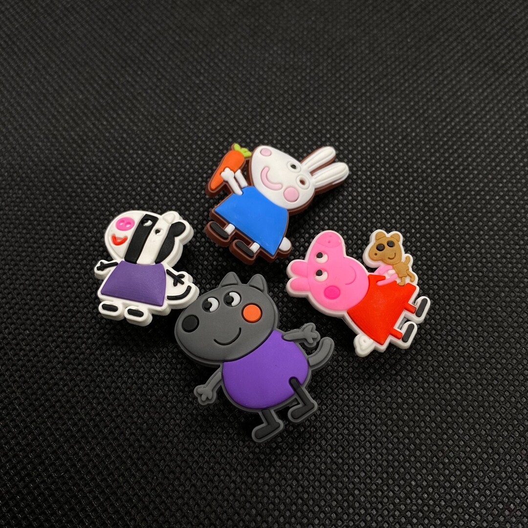 Peppa Pig Cartoon Crocs Charms - Etsy