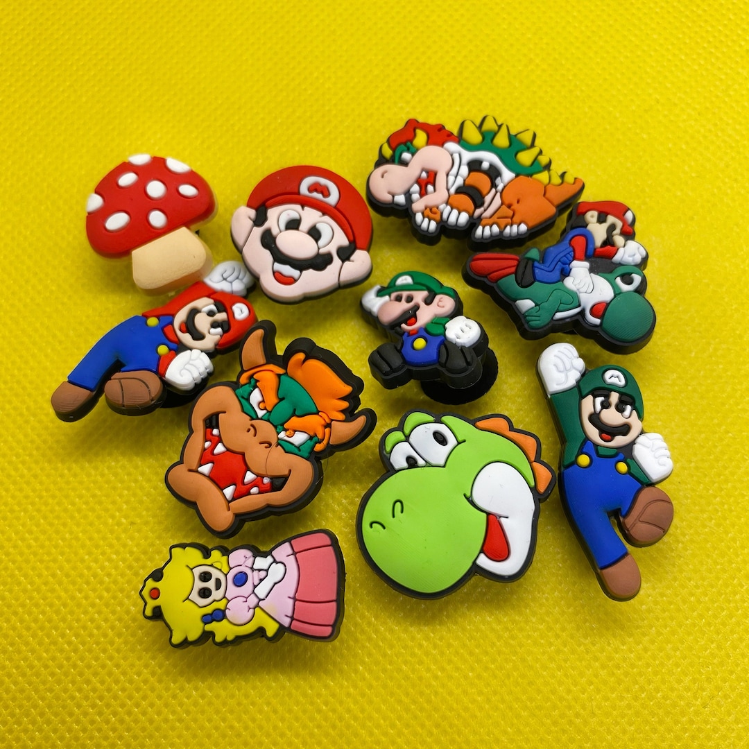 Mario Crocs Charms, Game Characters - Etsy