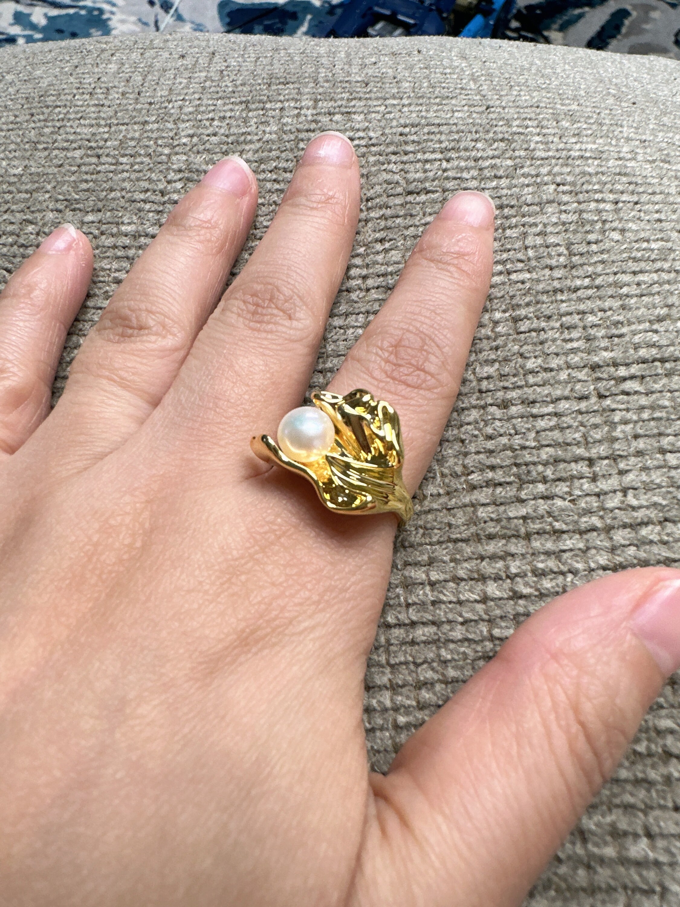 Perla Regalia: the Adjustable Golden Halo Ring Perfect Gift for Her - Etsy