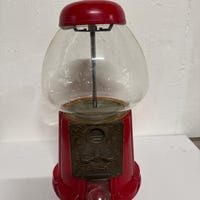 1960s 70s Star Brite Aliens in Flying Saucer Space Gumball Machine ...