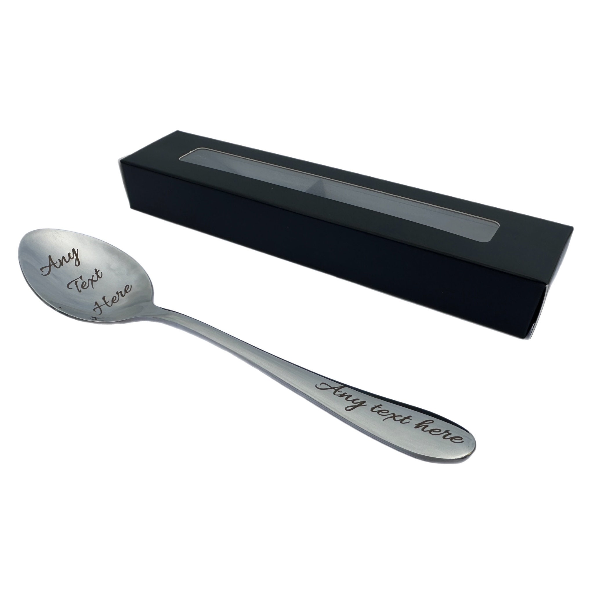 Personalised Tea Spoon Custom Engraved Tea Spoon With Name or Message ...