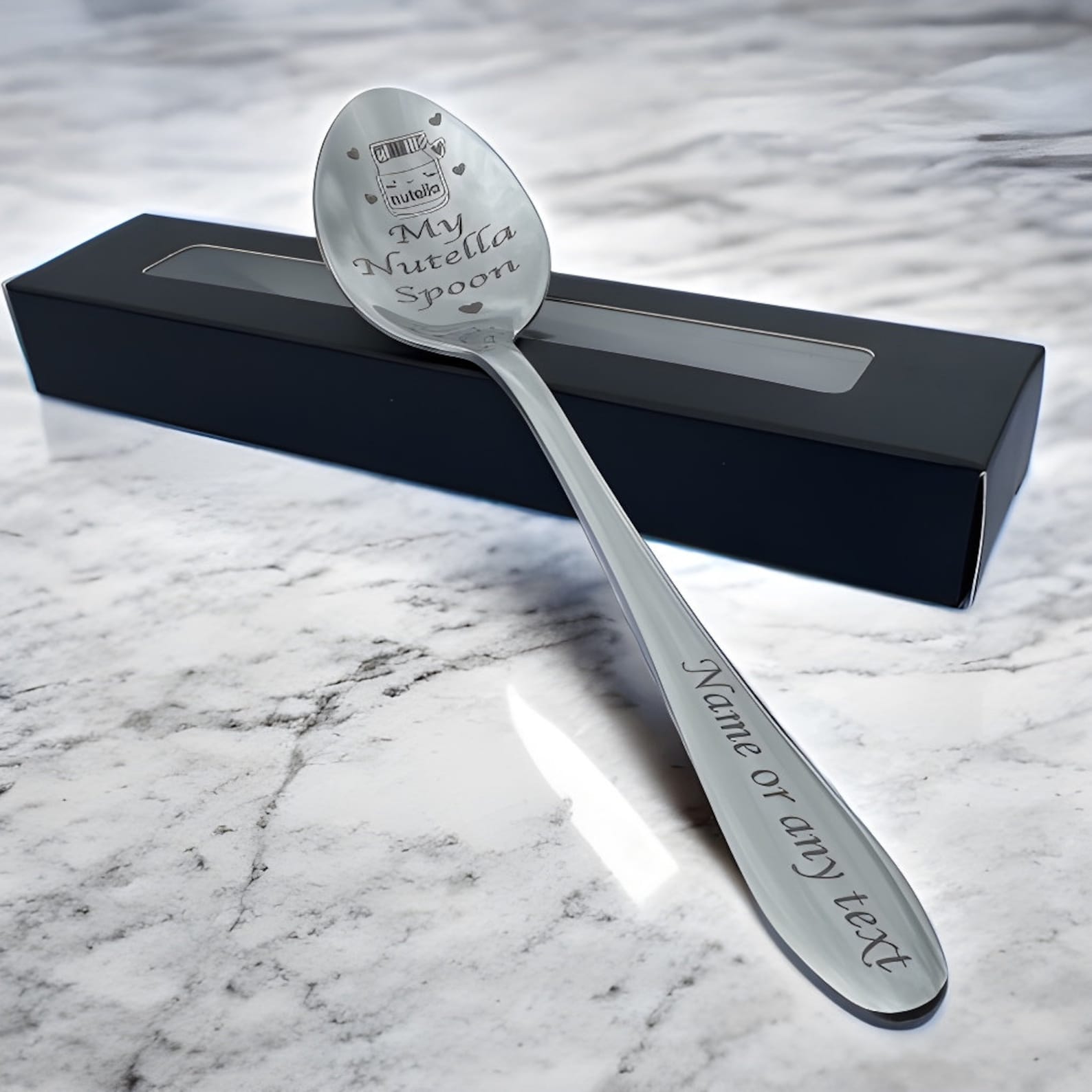 Personalised Nutella Spoon Custom Engraved Coffee Spoon, Tea Spoon With ...