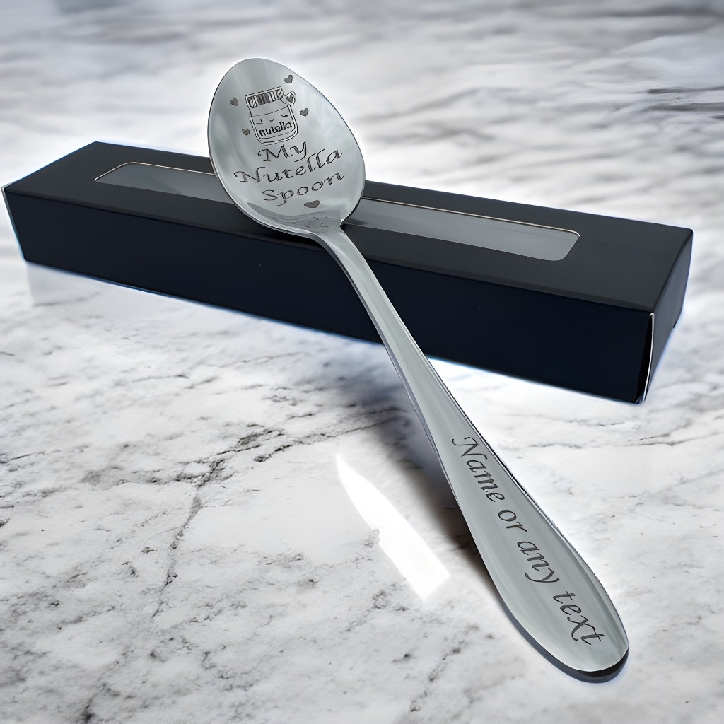 Personalised Nutella Spoon Custom Engraved Coffee Spoon, Tea Spoon With ...