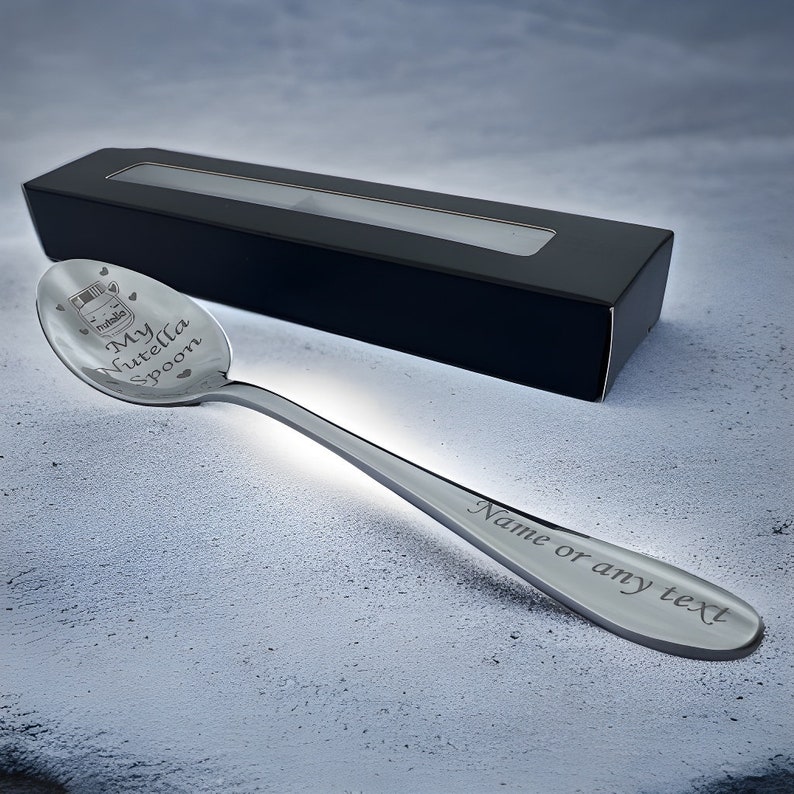 Personalised Nutella Spoon Custom Engraved Coffee Spoon, Tea Spoon With ...