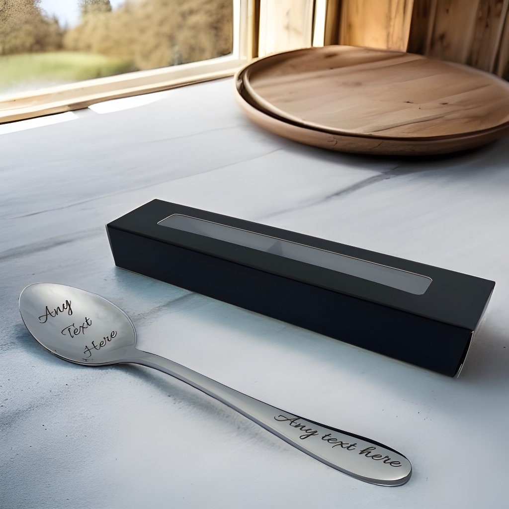 Personalised Tea Spoon - Custom Engraved Tea Spoon With Name or Message ...