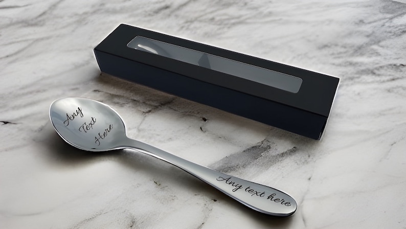 Personalised Tea Spoon Custom Engraved Tea Spoon With Name or Message ...
