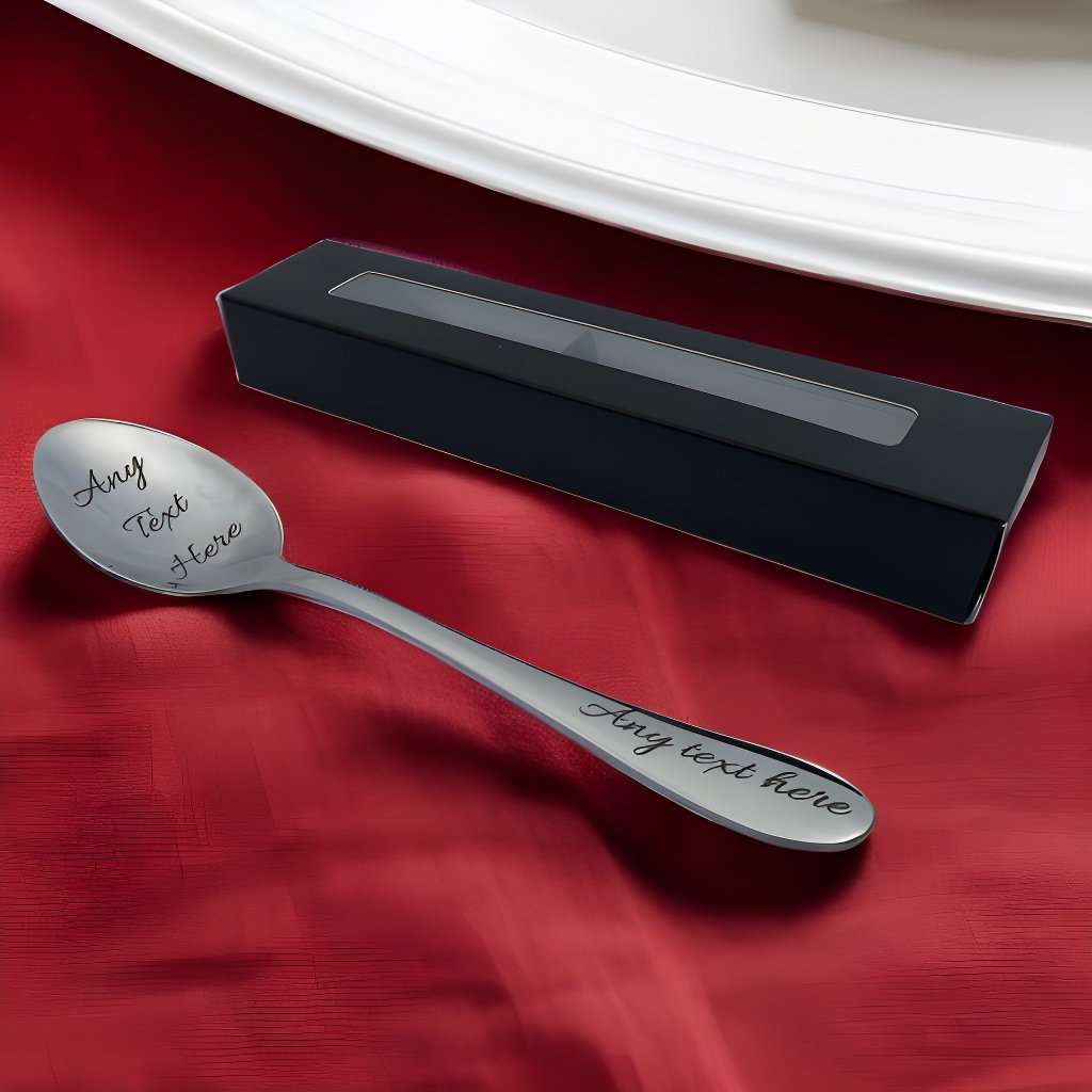 Personalised Tea Spoon Custom Engraved Tea Spoon With Name or Message ...