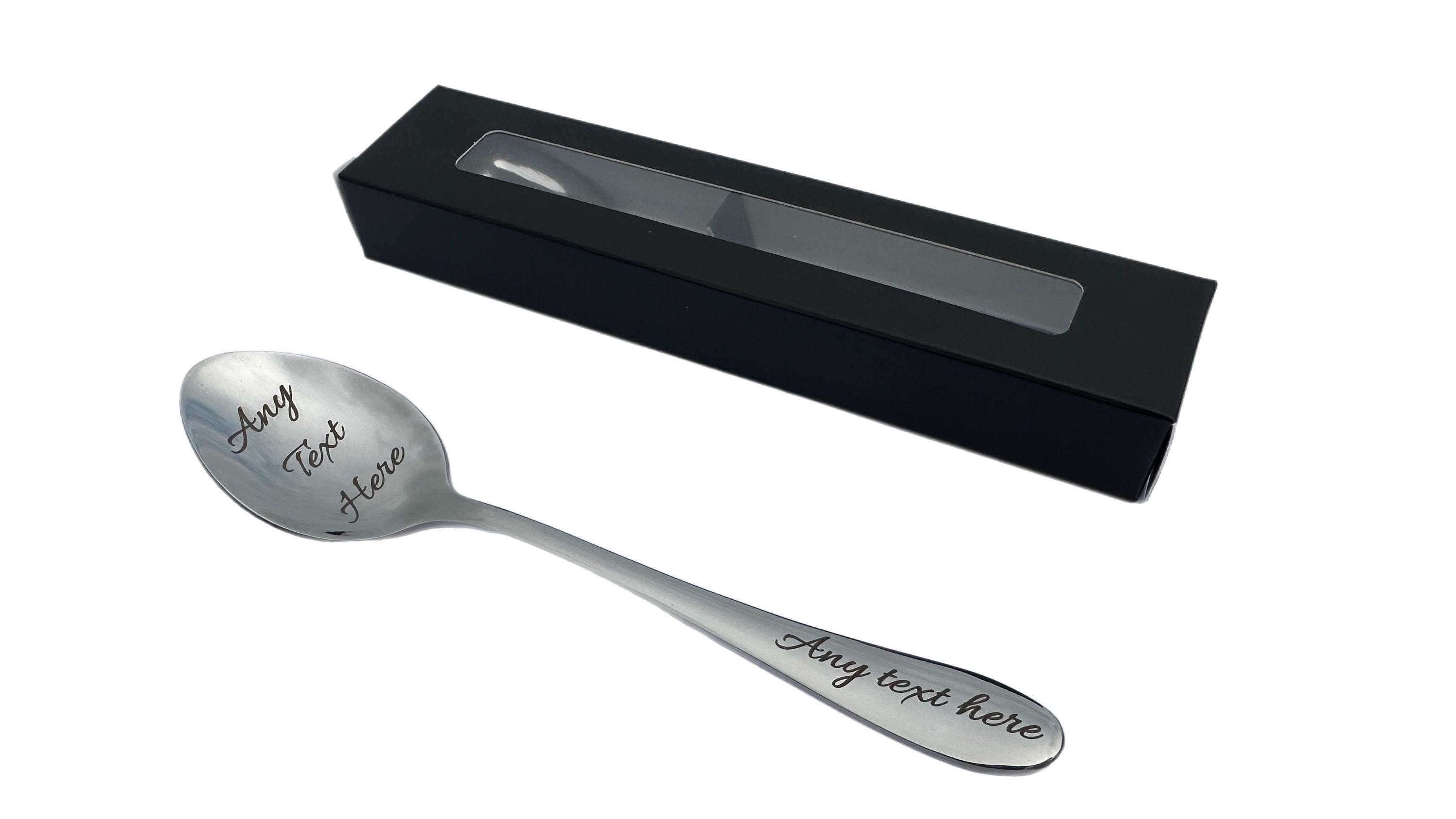 Personalised Tea Spoon Custom Engraved Tea Spoon With Name or Message ...