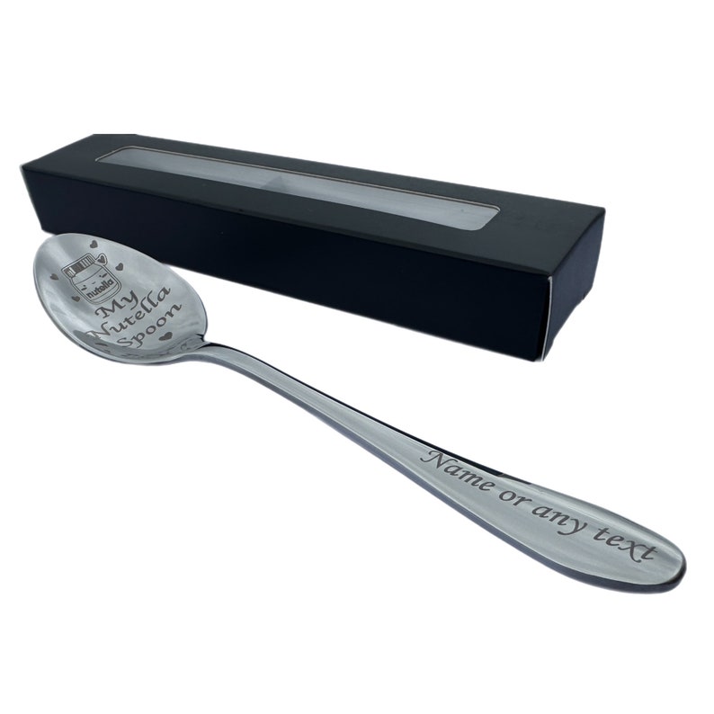 Personalised Nutella Spoon Custom Engraved Coffee Spoon, Tea Spoon With ...