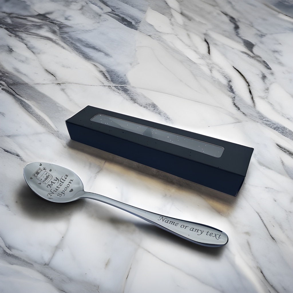 Personalised Nutella Spoon Custom Engraved Coffee Spoon, Tea Spoon With ...