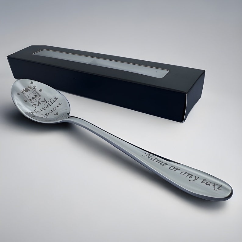 Personalised Nutella Spoon Custom Engraved Coffee Spoon, Tea Spoon With ...