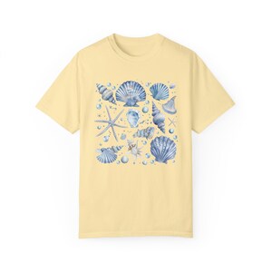 Mermaid Core Seashell Shirt Comfort Colors Ocean Beach Shirt Summer Tee ...