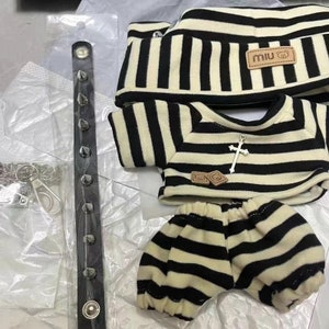 20cm Plush Doll Prisoner Costume Clothes Suit, 20cm Cotton Doll Cool ...
