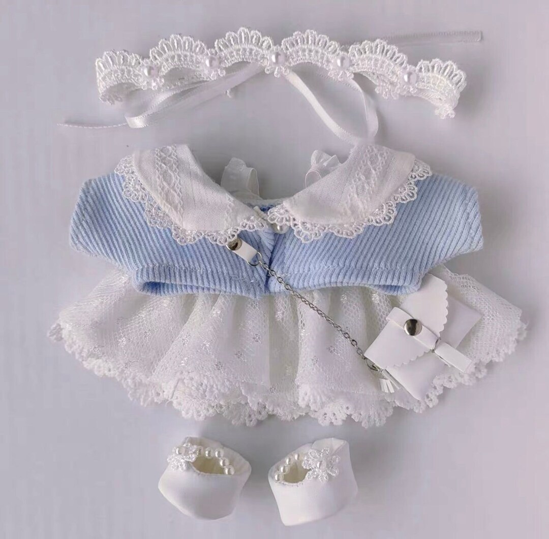 3colors 20CM Plush Doll Clothes, Cotton Doll Dress Suits, Clothing for ...