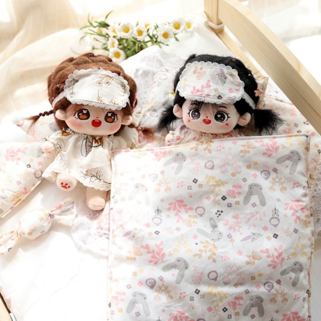 Plush Doll Sleeping Set, Cotton Doll Bed, Doll Pajama - Etsy