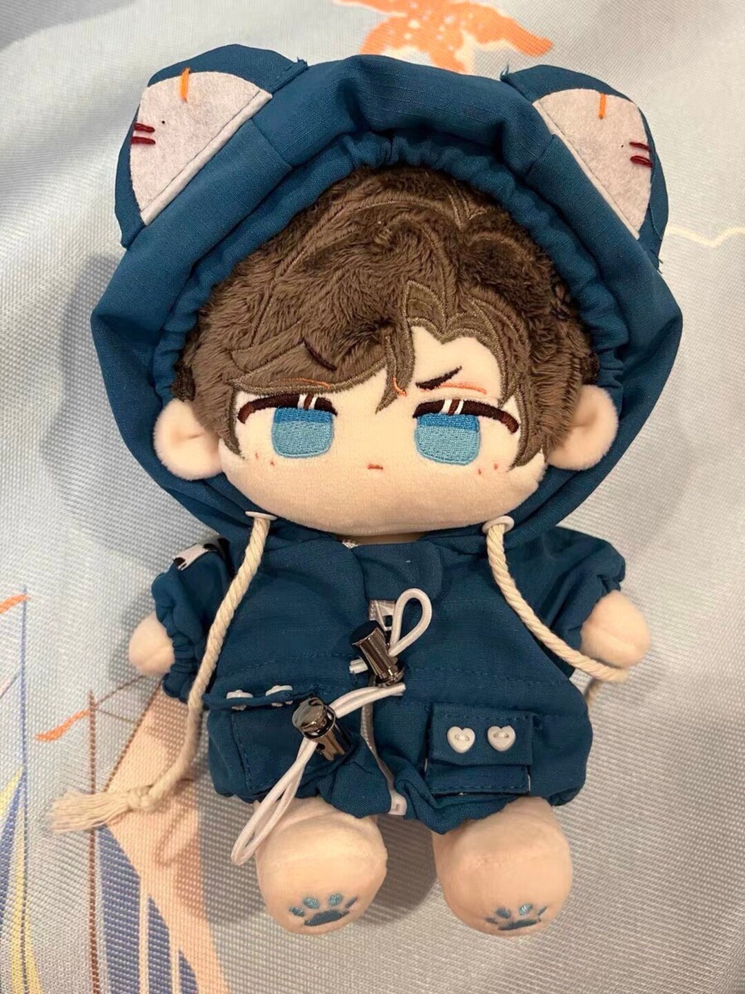 4colors 20cm Plush Doll Hoodie, 20cm Plush Doll Cool Suit Cotton Doll ...