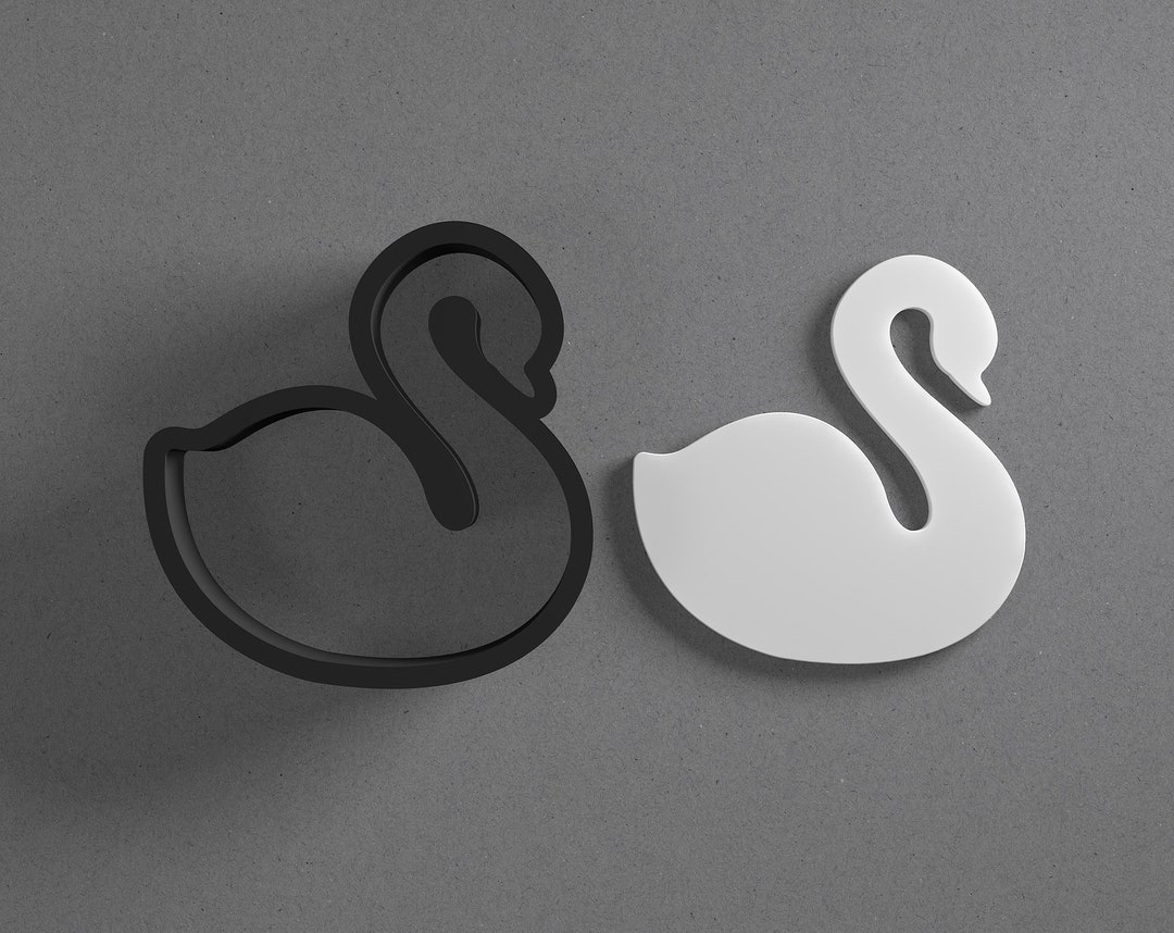 Swan Polymer Clay Cutter With Sharp Tapered Edge, Earring and Jewelry ...