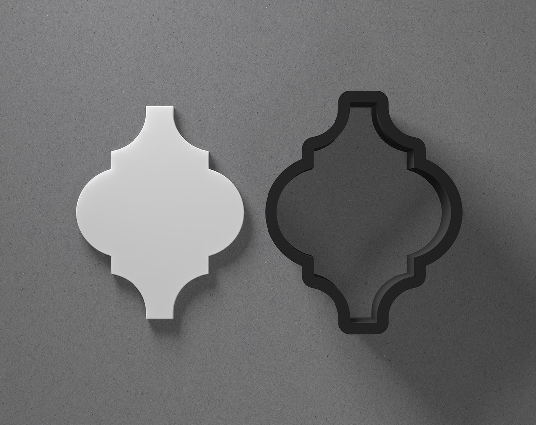 Moroccan Trellis Plaque Polymer Clay Cutter With Sharp Tapered Edge ...