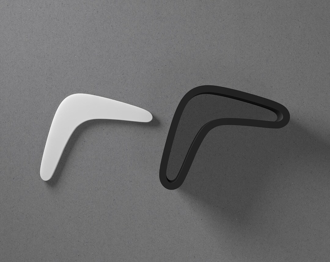 Boomerang Polymer Clay Cutter With Sharp Tapered Edge, Earring and ...