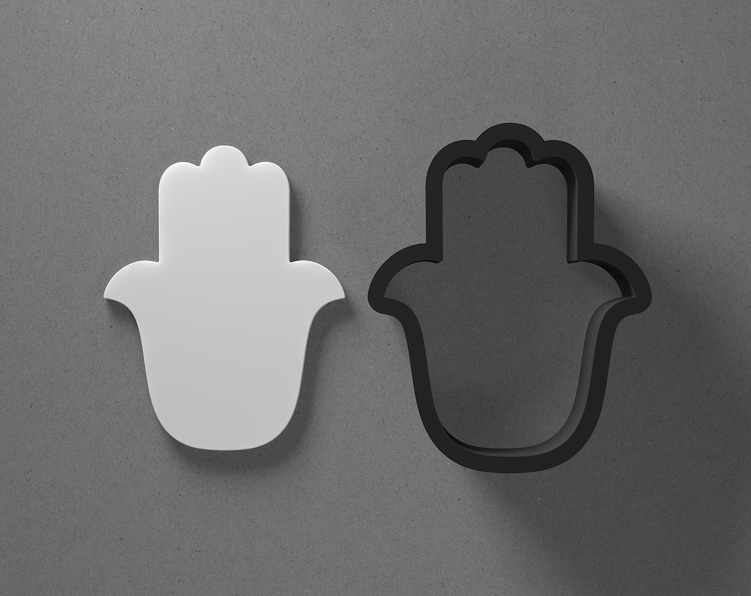 Hamsa Hand Palm Symbol Polymer Clay Cutter With Sharp Tapered Edge ...
