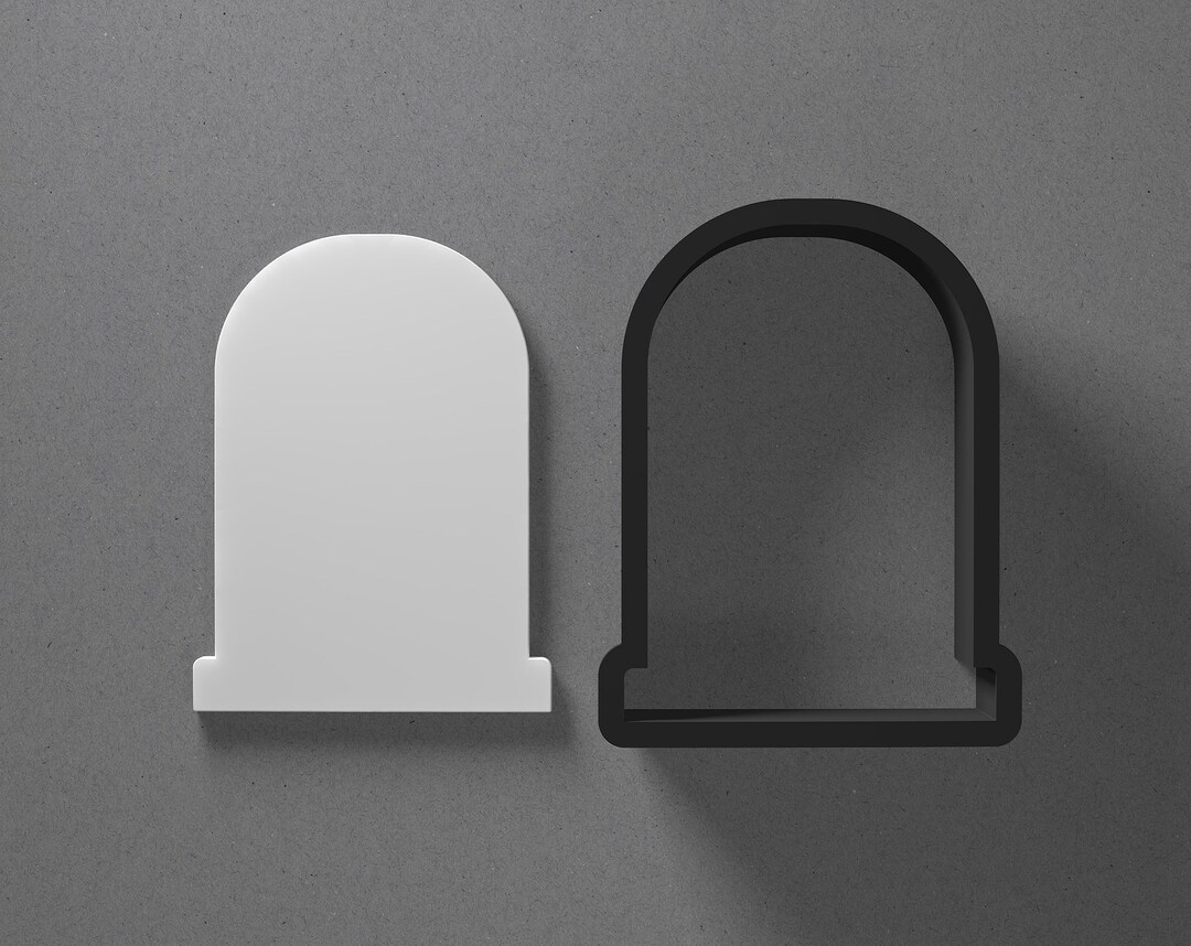 Tombstone Gravestone Polymer Clay Cutter With Sharp Tapered Edge ...