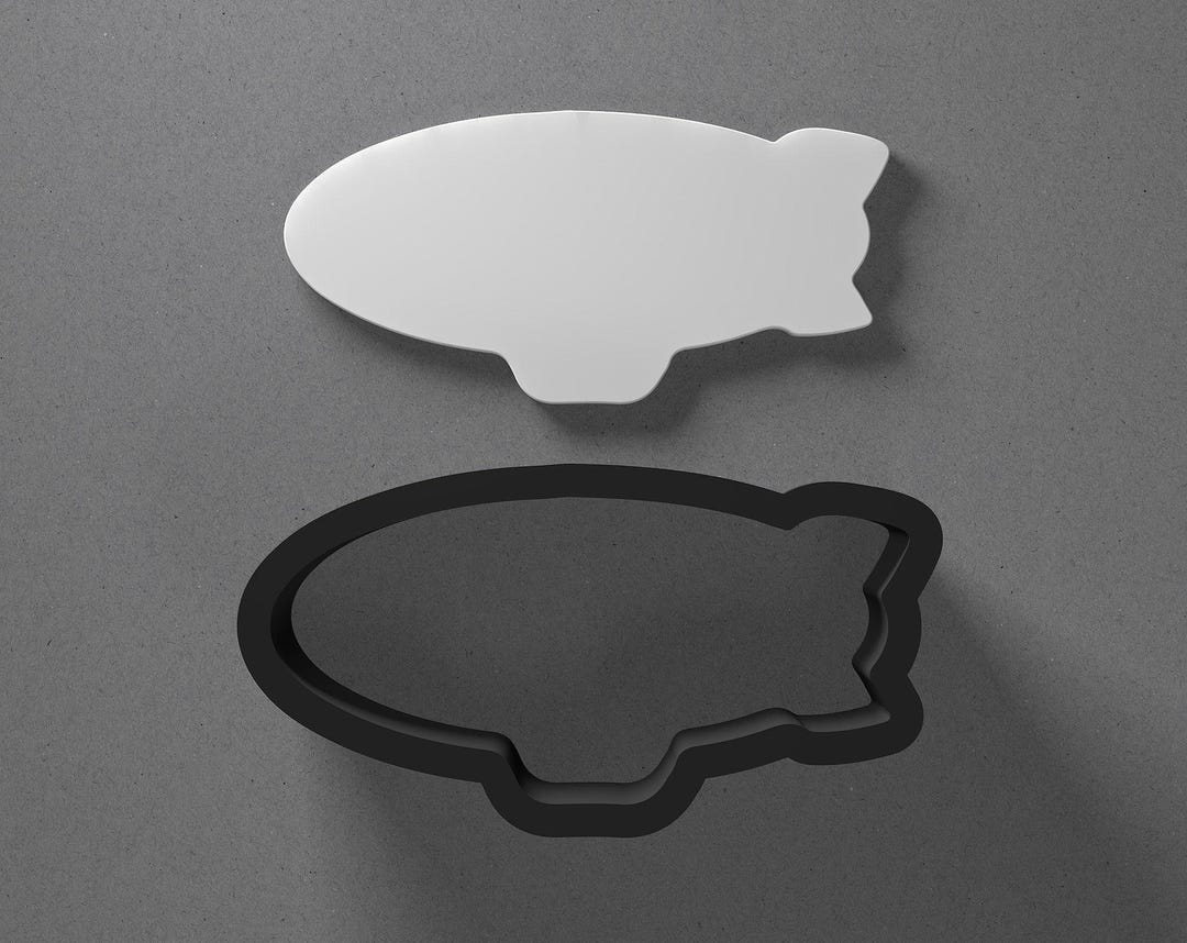 Blimp Polymer Clay Cutter With Sharp Tapered Edge, Earring and Jewelry ...