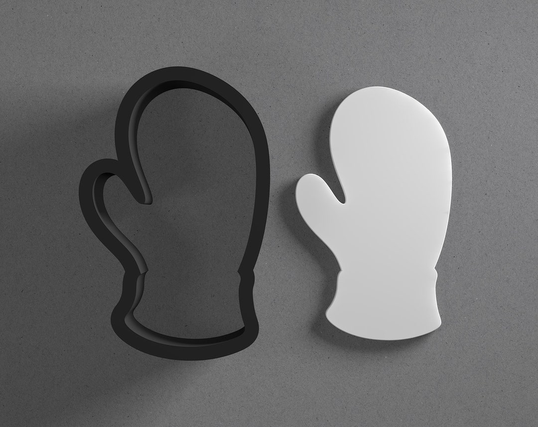 Mitten Glove Polymer Clay Cutter With Sharp Tapered Edge, Earring and ...