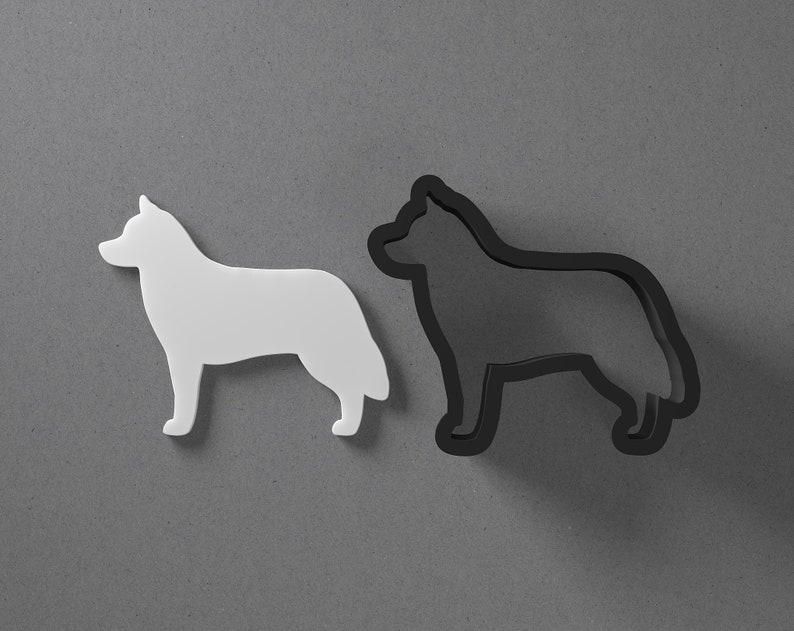 Siberian Husky Dog Breed Polymer Clay Cutter With Sharp Tapered Edge ...
