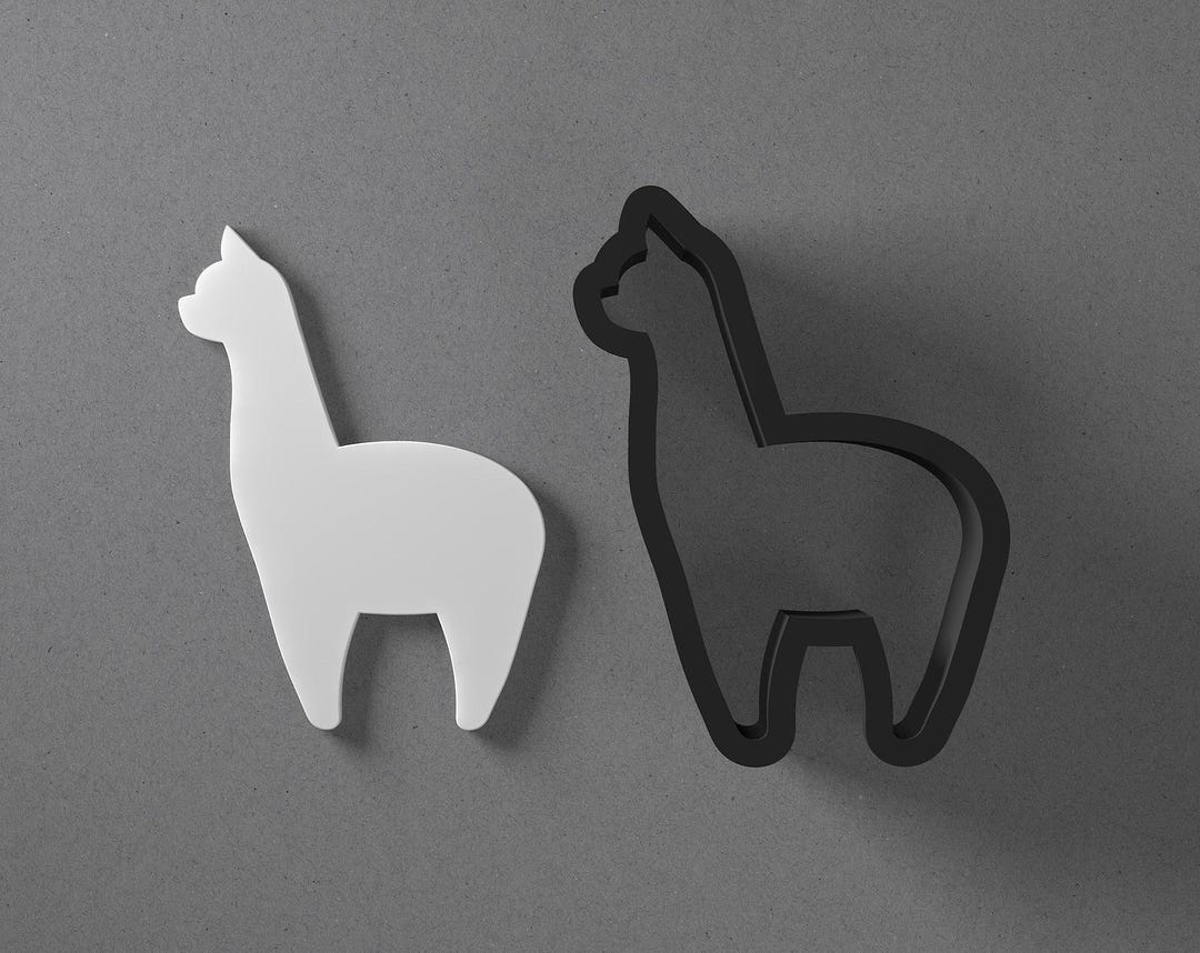 Stylized Alpaca Polymer Clay Earring & Cookie Cutter, Pottery Tool - Etsy